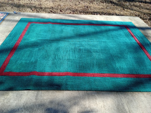 Classified Listing | HUGE 9 X 12 HUNTER GREEN BORDER RUG | 796031