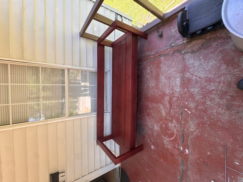 Classified Listing | Handmade 6ft Wooden Porch Bench - Red Stain - $250 ...